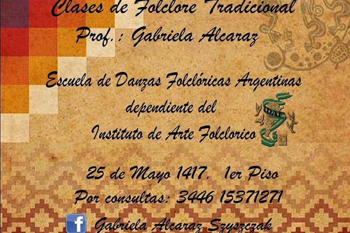 Clases y profesorado de Folclore dependiente del IDAF (Instituto Arte ...