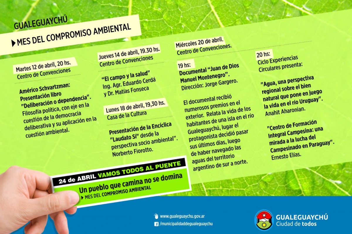 Comienzan mañana las actividades del Mes del Compromiso Ambiental ...